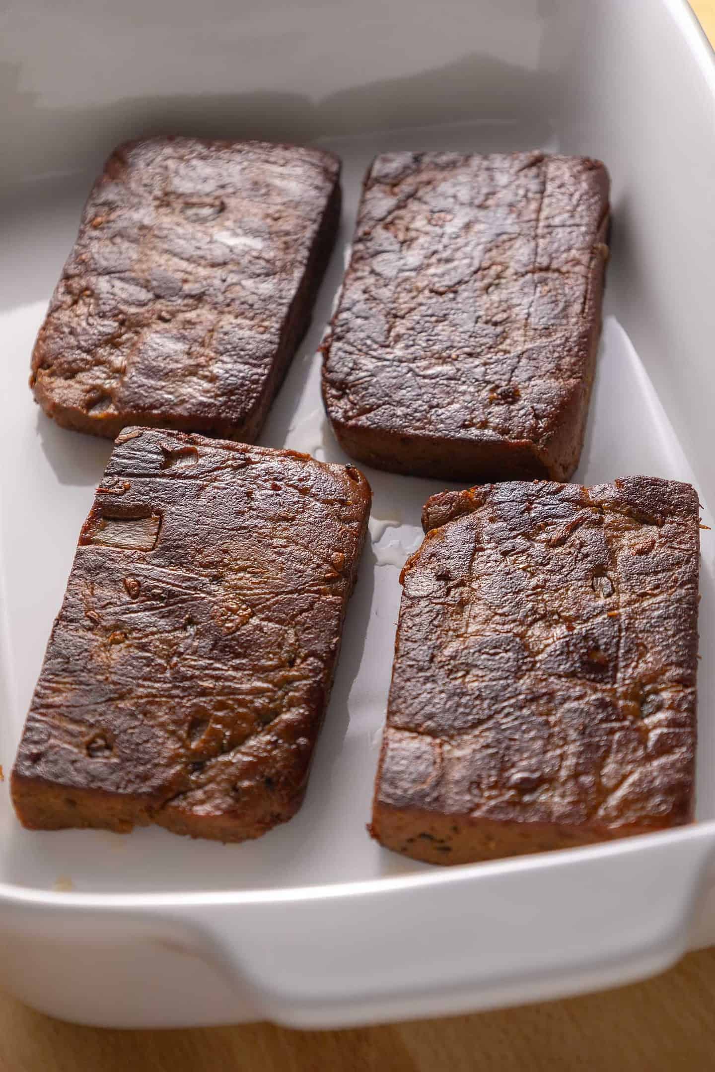 BBQ Seitan Ribs with Jackfruit - A Bee Made It